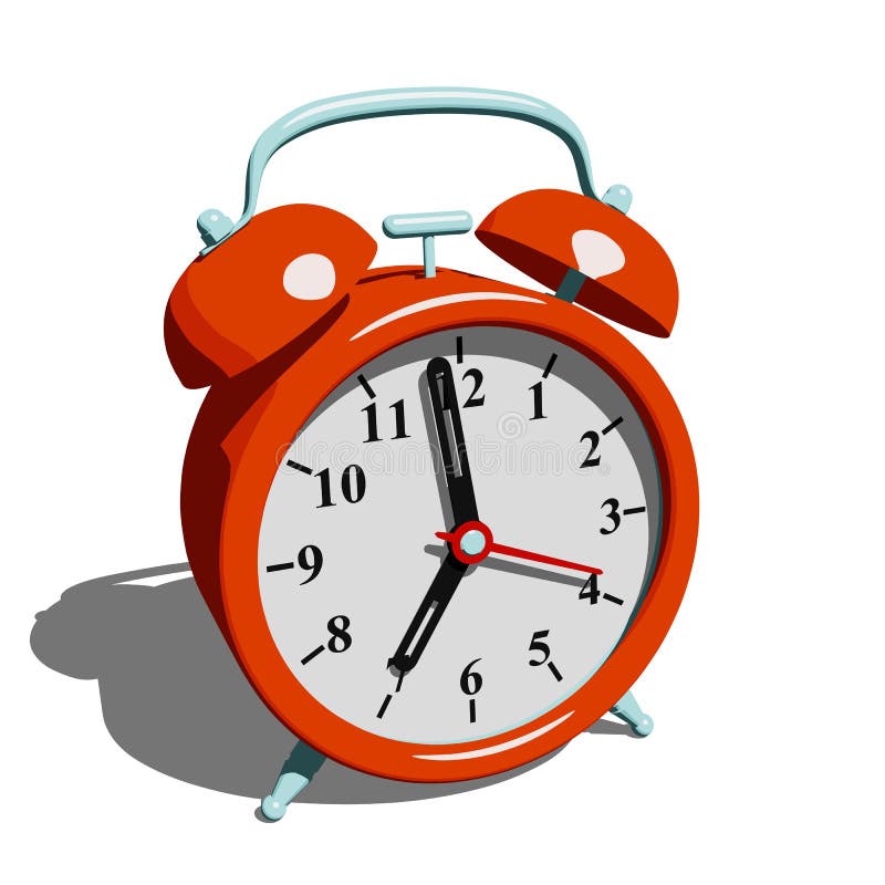 Perspective clock stock vector. Illustration of grey - 13258334