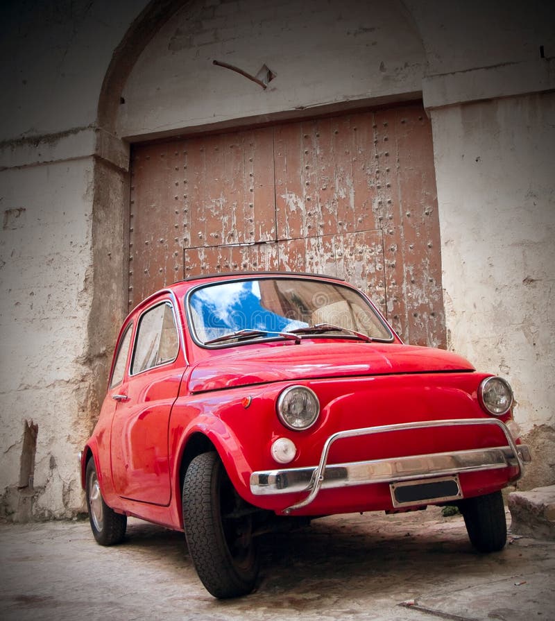 Small compact vintage car stock photo. Image of color - 30327020