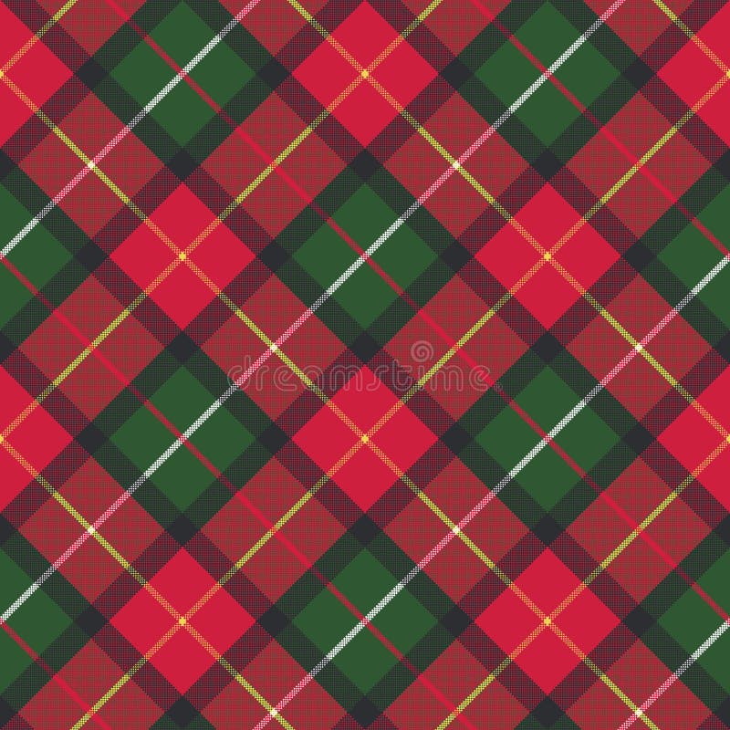 Red Classic Plaid Pixel Texture Seamless Pattern Stock Vector ...
