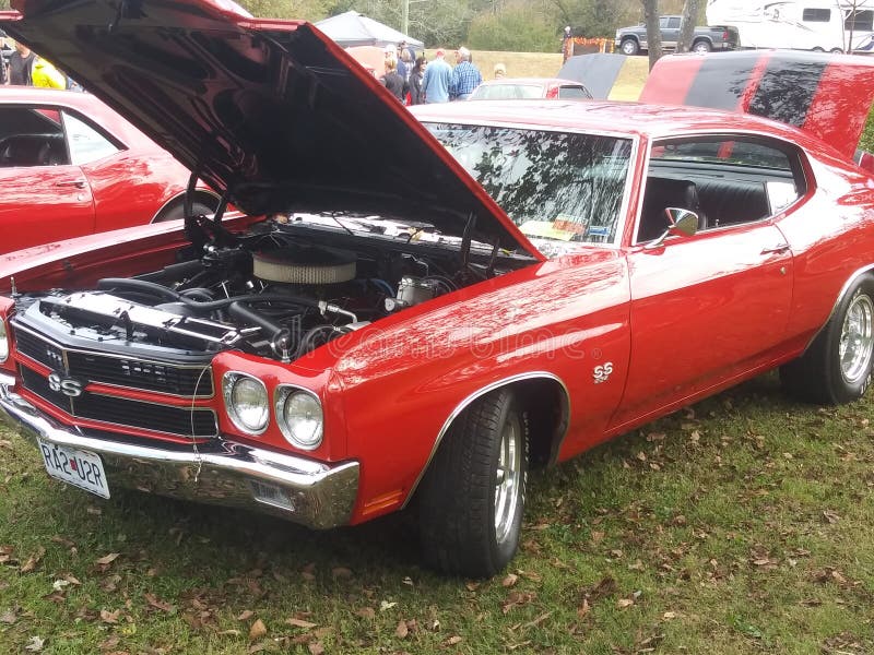 Red classy american muscle editorial photography. Image of muscle ...