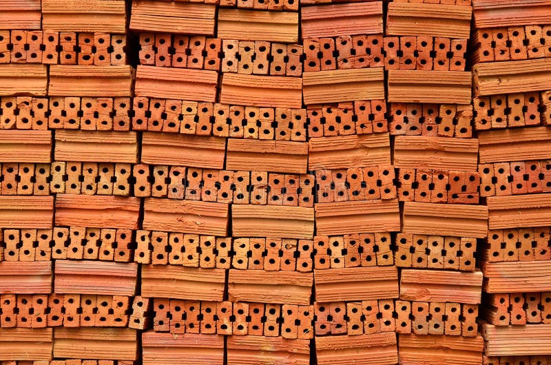 Red Clay Bricks stock image. Image of bricks, retro, crisp - 26080181