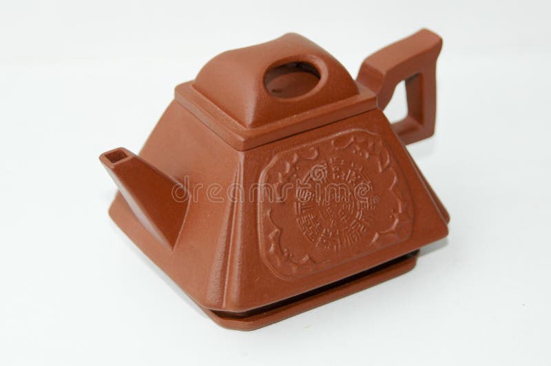 Red clay Chinese tea pot stock photo. Image of ceramic - 3867694