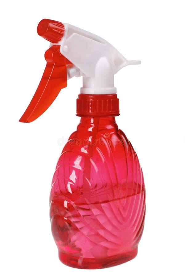 Red cleaner spray stock image. Image of household, assorted - 24715283