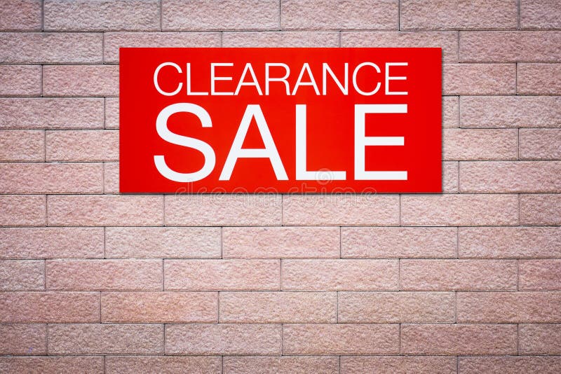 Clearance sale billboard stock image. Image of advertisement - 111090453