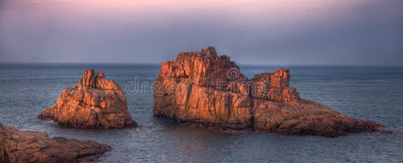 Beautiful Granite Cliffs At The Sea Coast Stock Photo - Image of ...