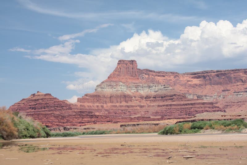 Red Cliffs and the Colorado River Stock Image - Image of travel ...