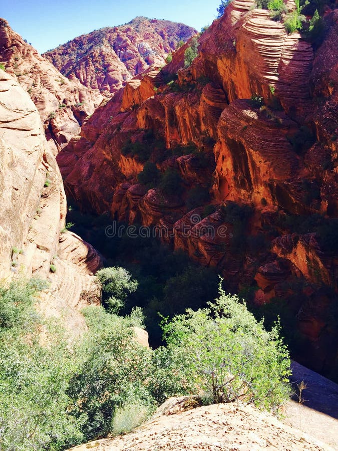 Red Cliffs - Hurricane Utah Stock Image - Image of ravine, wadi: 79389617