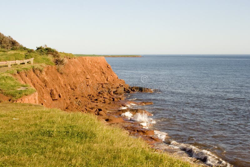 Red Cliffs of PEI stock photo. Image of atlantic, canada - 17714416