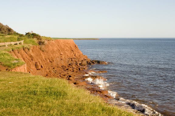 Red Cliffs of PEI stock photo. Image of atlantic, canada - 17714416