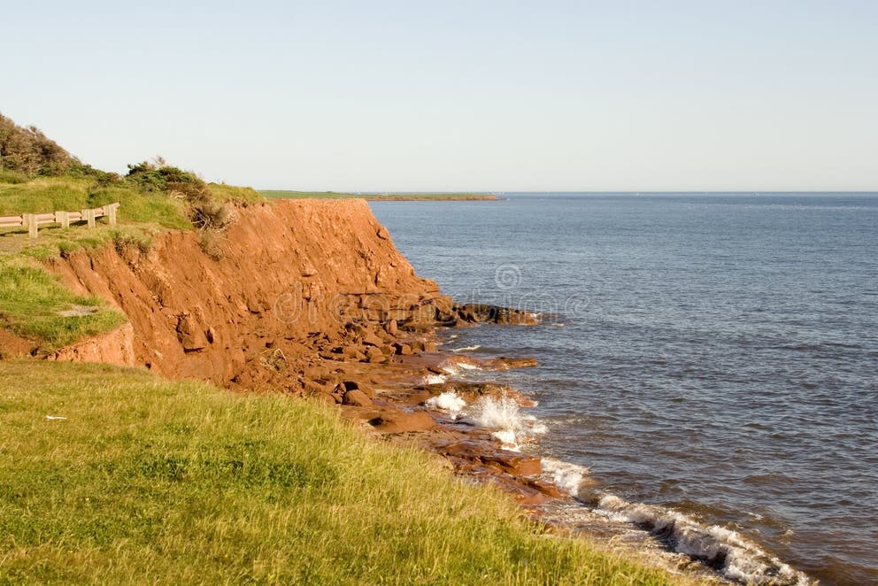 Red Cliffs of PEI stock photo. Image of atlantic, canada - 17714416