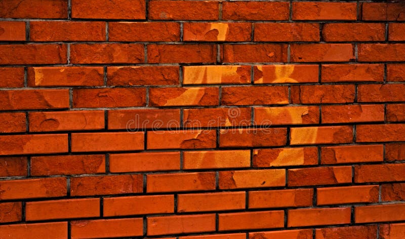 Red clinker brick wall . stock photo. Image of number - 255599970