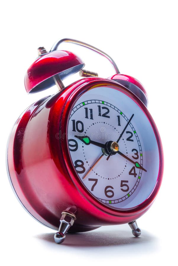Red clock stock photo. Image of modern, arrow, macro - 32596748