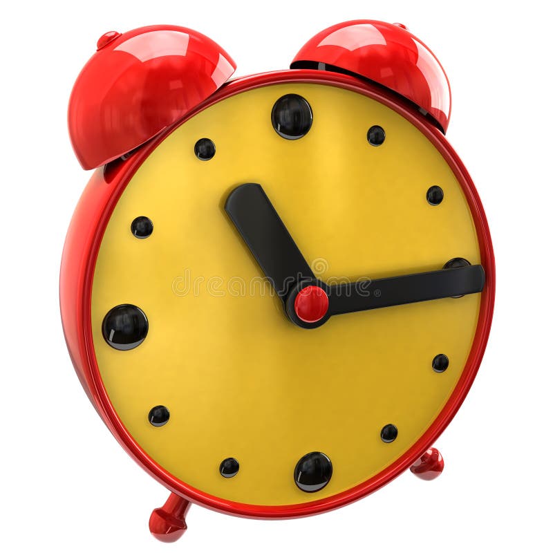 Red clock stock illustration. Illustration of modern - 40943961