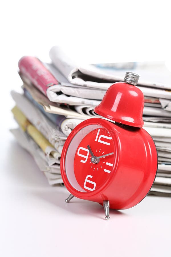 Red Clock Newspaper Stock Photos - Free & Royalty-Free Stock Photos ...