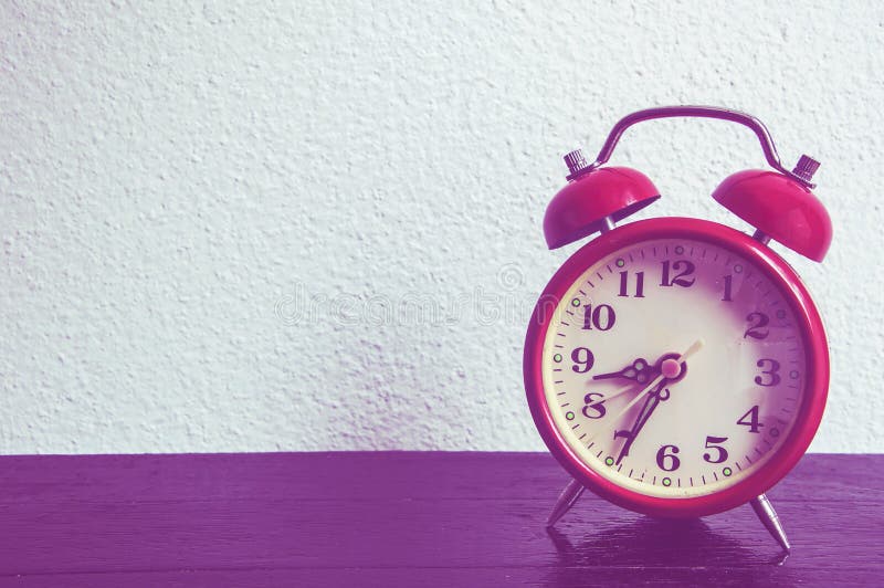 Red clock stock photo. Image of winter, time, wood, watch - 86341066