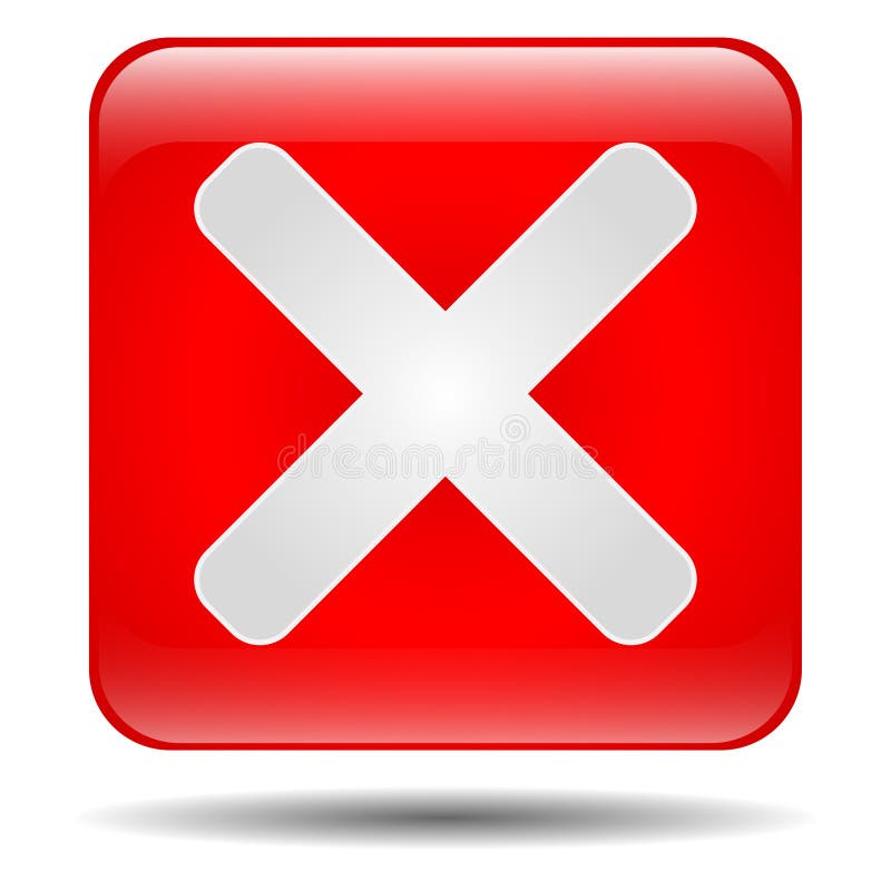 Industrial X or Close Icon stock vector. Illustration of stop - 8402607