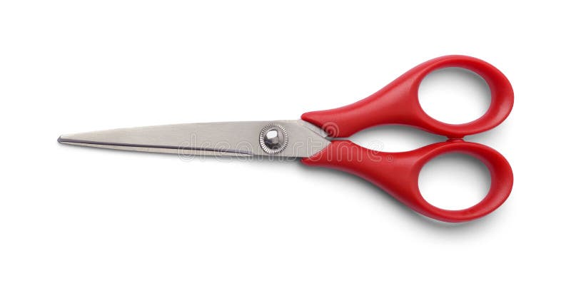 Red Closed Scissors stock image. Image of pair, plastic - 142079835
