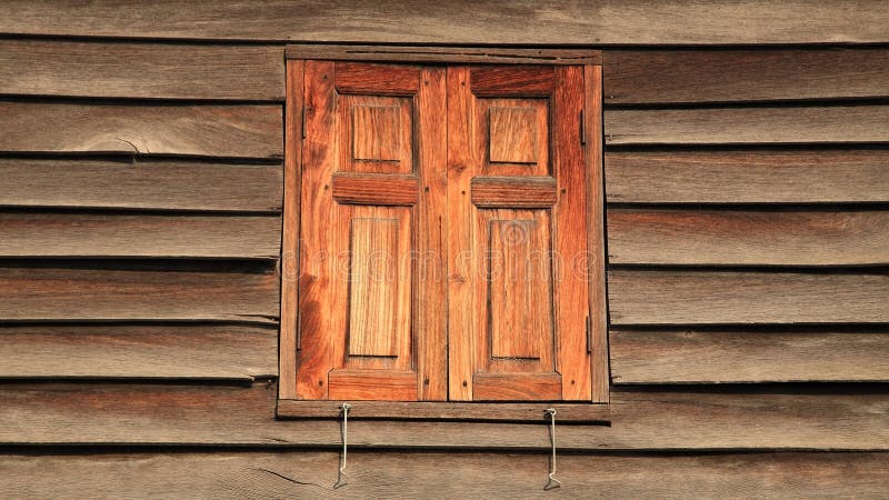 Red closed wooden windows stock image. Image of aged - 29731989