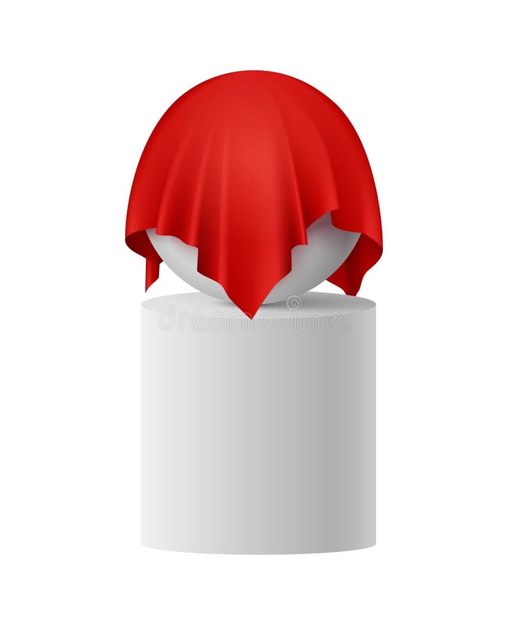 Red Cloth Cover Composition Stock Vector - Illustration of wonder ...