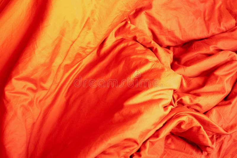 Red Cloth. Crumpled Bedding Stock Photo - Image of lush, elegant: 148136074