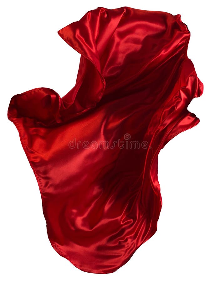 Red cloth flutters stock image. Image of wave, abstract - 277171389