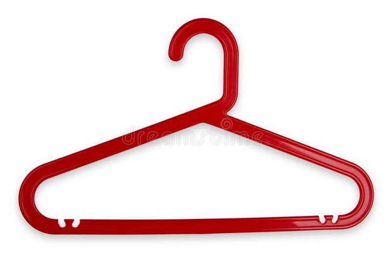 Red Cloth on a Cloth Hanger Stock Photo - Image of fabric, cotton: 78583046