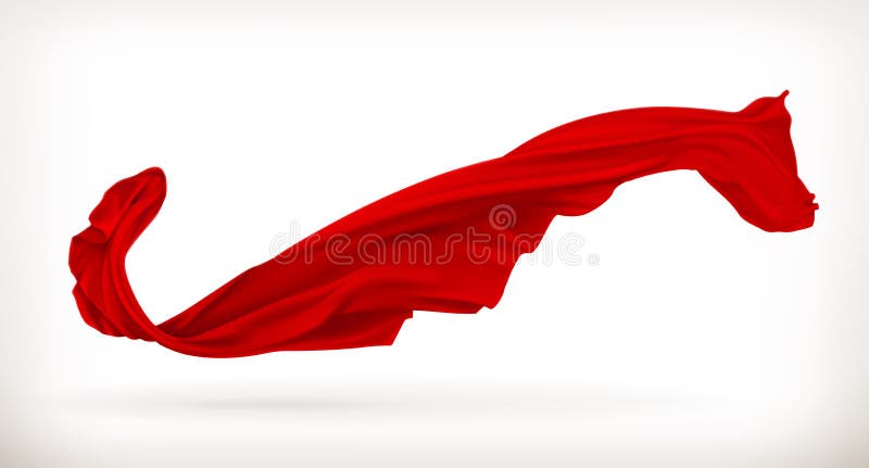 Red cloth illustration stock vector. Image of icon, flag - 59528615