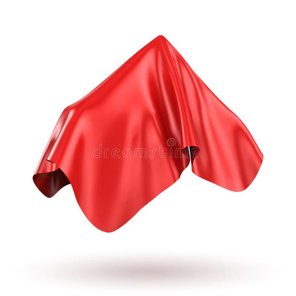 Red Cloth, Vector Illustration Stock Vector - Illustration of flowing ...