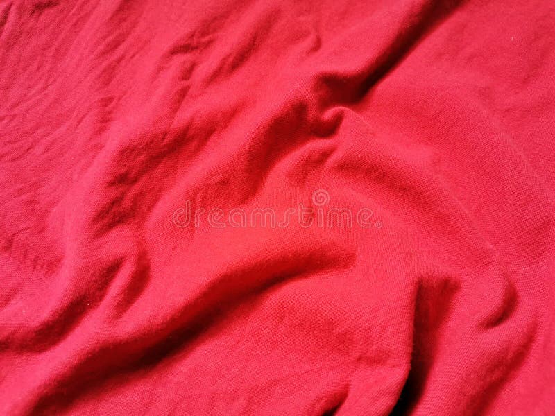 Red Cloth Wave Wrinkles Raw Material Texture Background Stock Photo ...