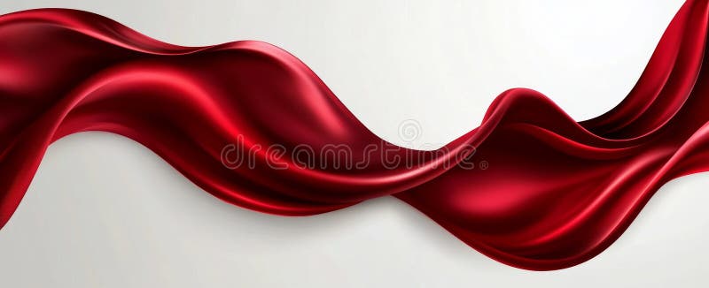 Red Cloth Waving Breeze Against Clear Backdrop Stock Photos - Free ...