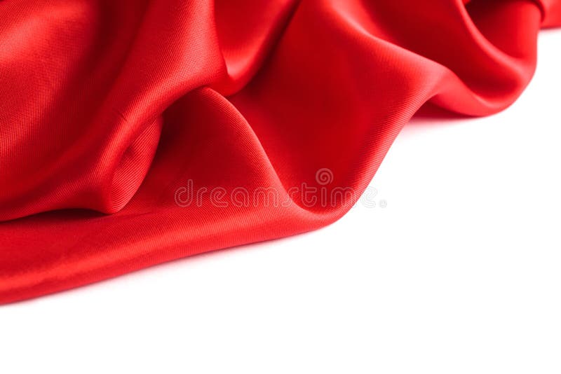 Red Cloth on a White Background Stock Photo - Image of rich, abstract ...