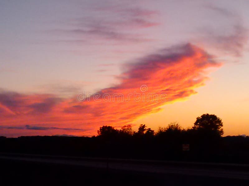 Red Cloud stock photo. Image of color, cloud, sunset - 141782840