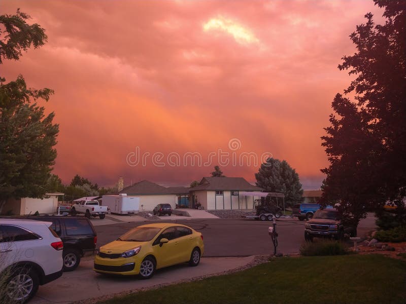 Red Clouds of Doom editorial image. Image of orange - 193842860
