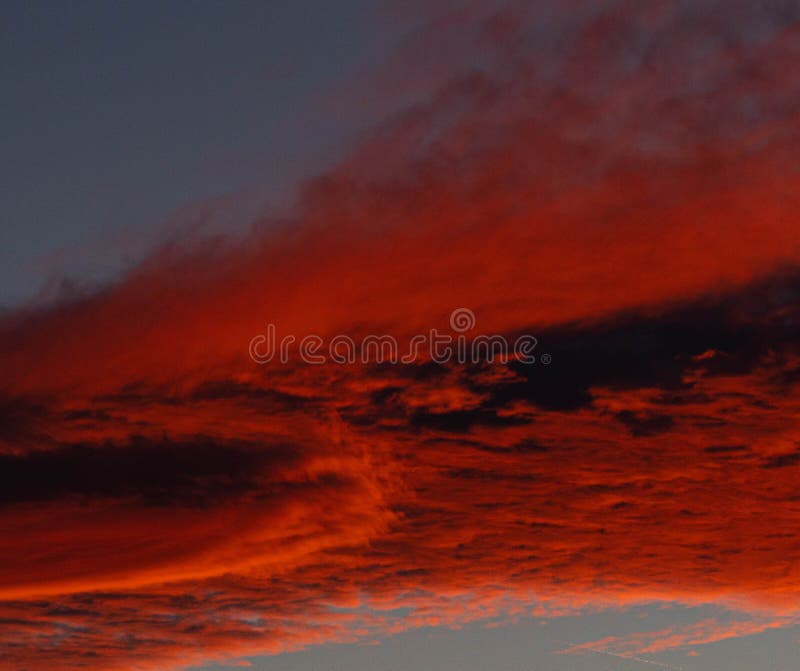 Red Clouds in the Sky during Sunset Stock Image - Image of cloudporn ...