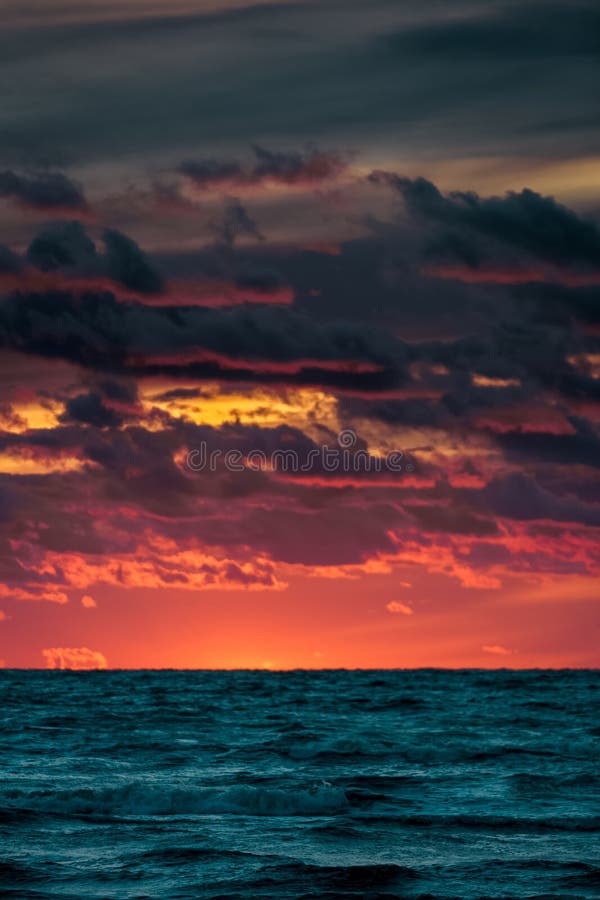 Red cloudy sunset sky stock photo. Image of cloudscape - 88166464
