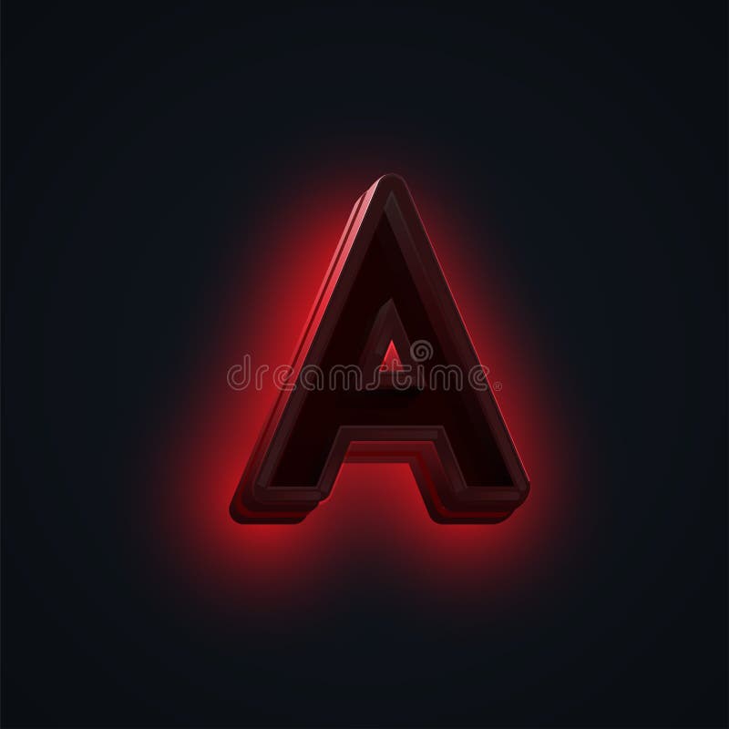 Red `CLUB` Neon Lights Character from a Fontset, Vector Stock Vector ...