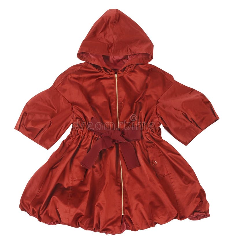 Red coat stock photo. Image of modern, elegant, belt - 33994558