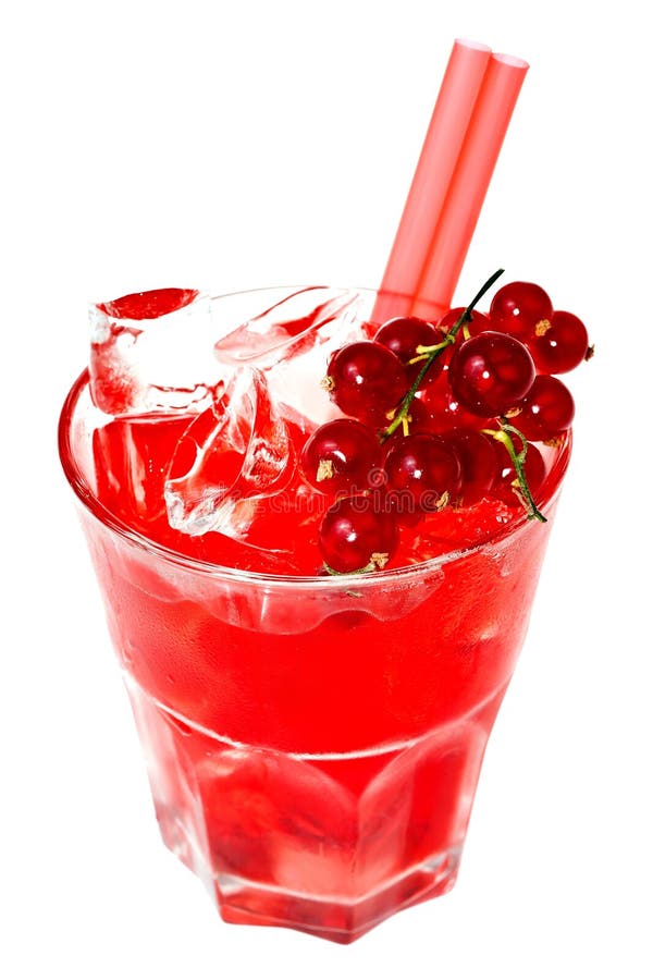 Red cocktail with splash stock photo. Image of close - 25096180