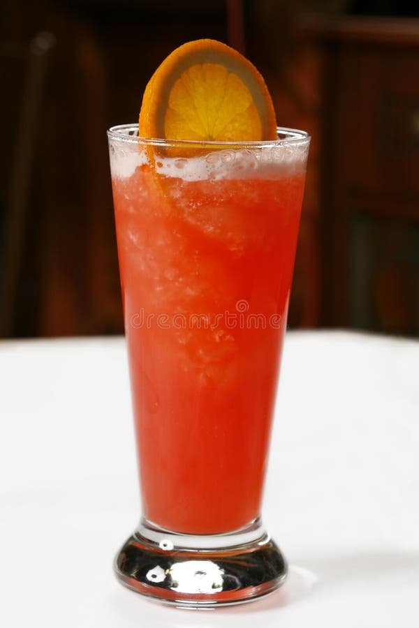Red cocktail stock photo. Image of refresh, cream, tall - 9244194