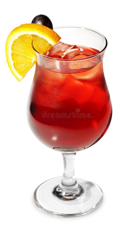 Red Cocktail stock image. Image of isolated, cocktail - 9318729