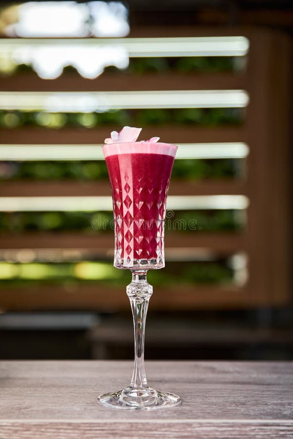 Red Cocktail with Foam Classic Clover Club, Clover Club Cocktail Gin ...