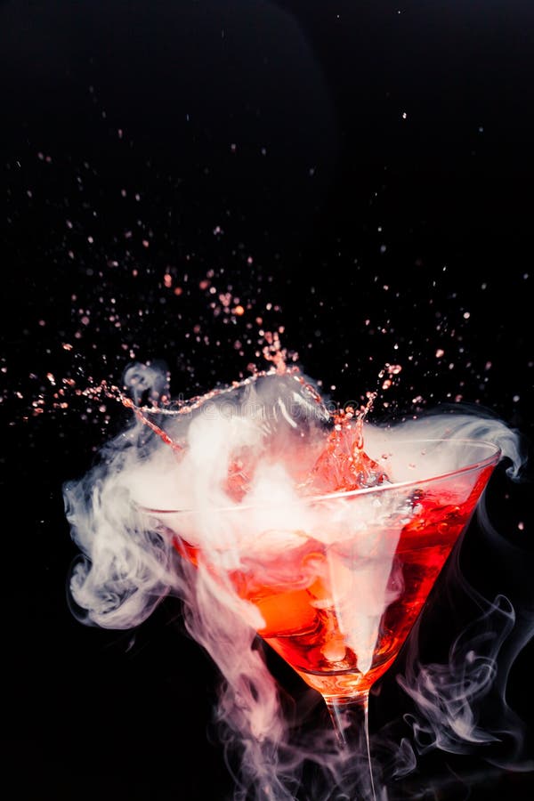 Red cocktail stock image. Image of abstract, drink, carbon - 35102671