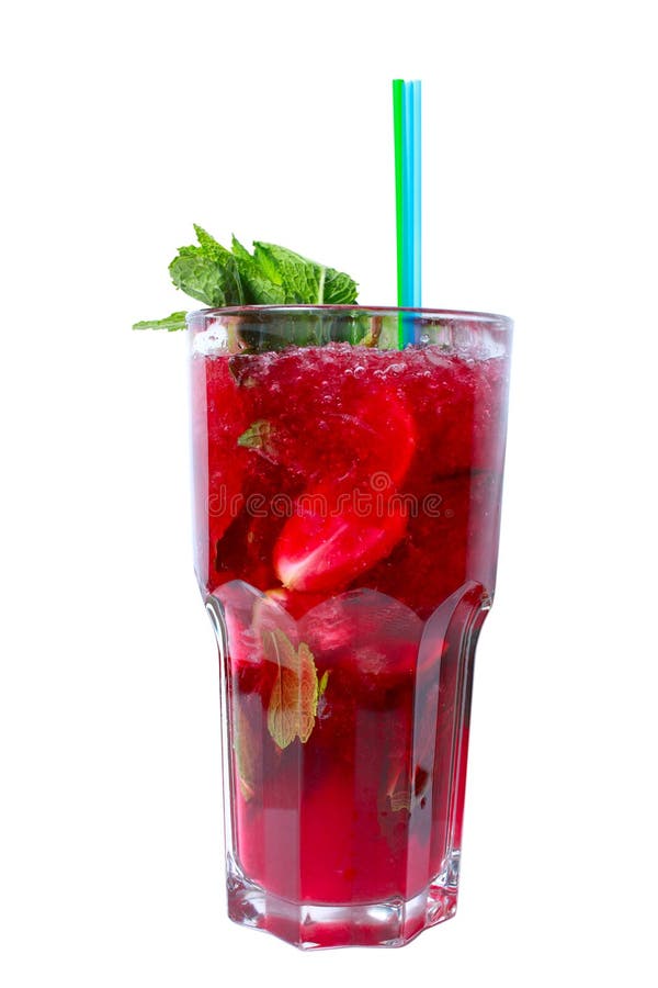 Red Cocktail with Vodka and Cherry Juice Stock Image - Image of modern ...