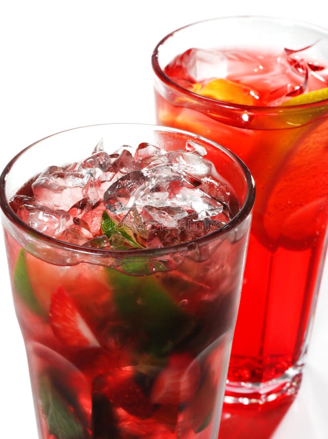 Red Cocktails stock photo. Image of alcoholic, glass, cool - 7611872