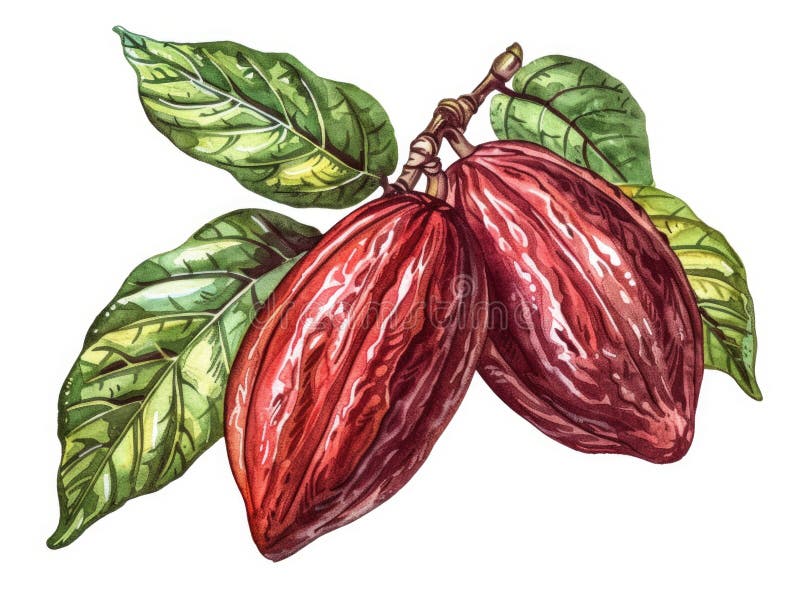 Red Cocoa Pods stock photo. Image of theobroma, cacao - 372250136