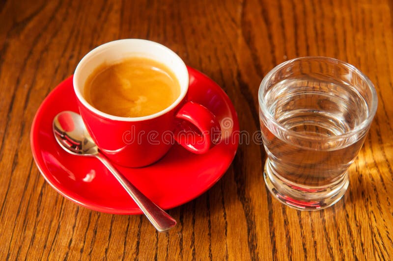 Red coffee cup stock photo. Image of whipped, sugar, glass - 23792546