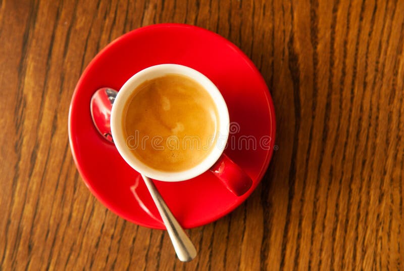 Red coffee cup stock photo. Image of espresso, delicious - 23792804