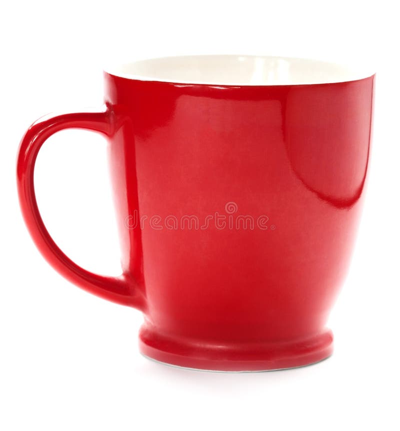 Red coffee cup. isolated stock image. Image of ceramic - 29306497