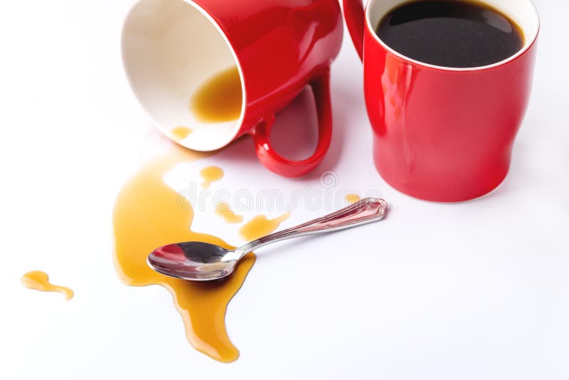Red Coffee Cups Cup of Coffee on White Background Background with Cup ...