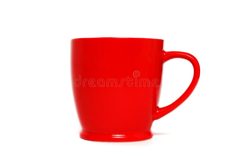 Red coffee mug stock photo. Image of porcelain, natural - 19857732